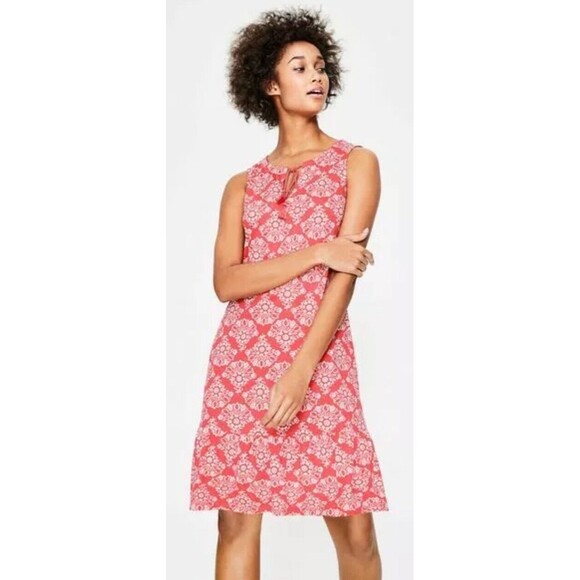 Boden | Dresses | Boden Arabella Jersey Dress Size 6r Ogee Print Orange ...